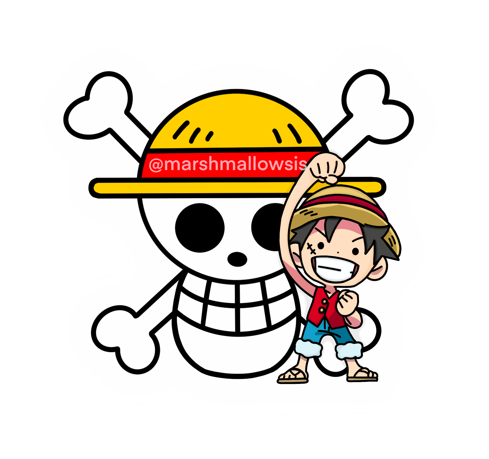 Pirate Sticker – Marshmallow Sisters